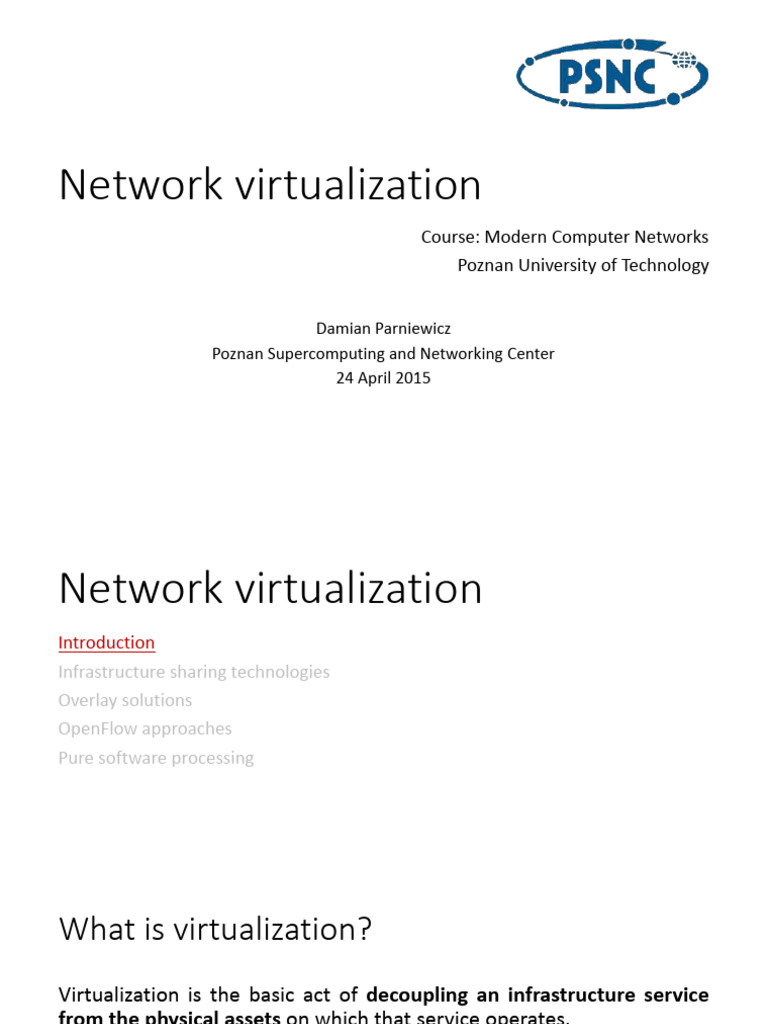 Network Virtualization | PDF | Computer Network | Networking