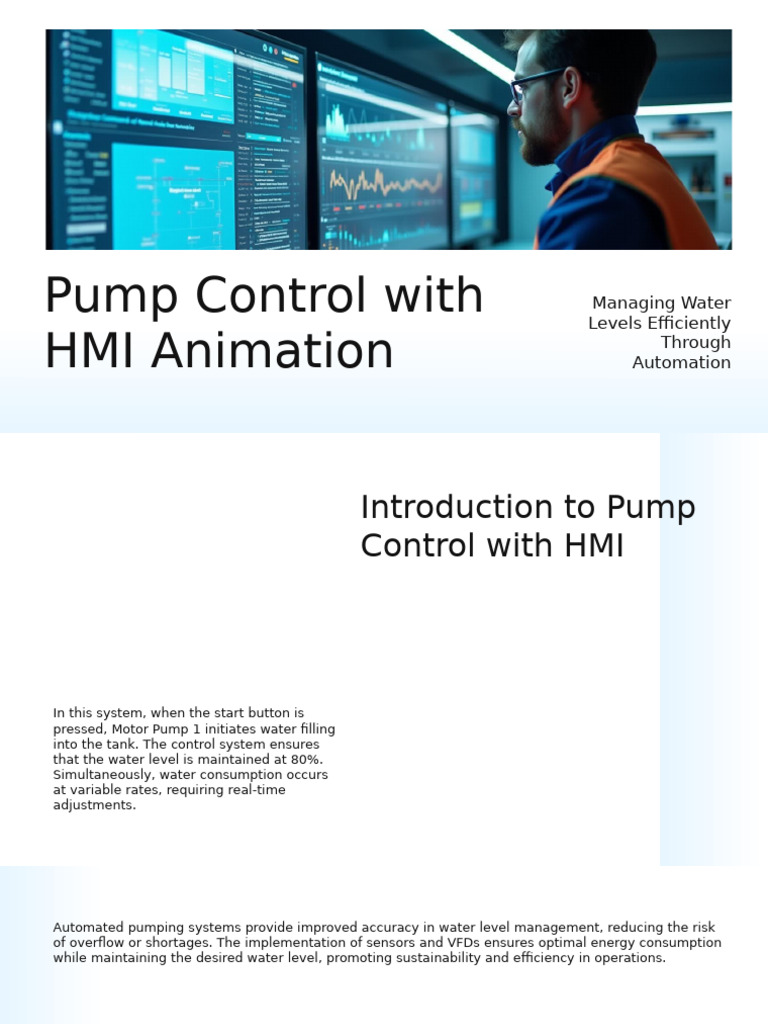 Pump Control With HMI Animation (1) | PDF | Pump | Water
