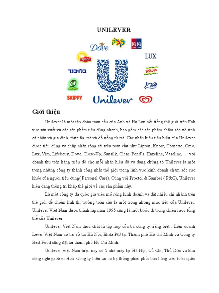 UNILEVER | PDF