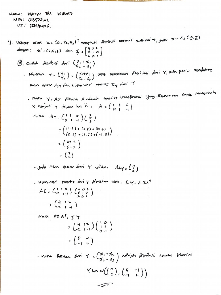 Metode Statistika Multivariat | PDF