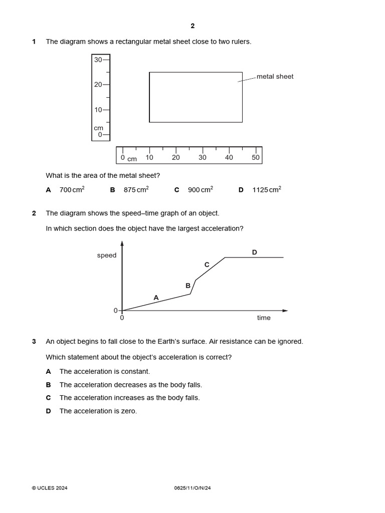 Paper 1 | PDF | Force | Weight
