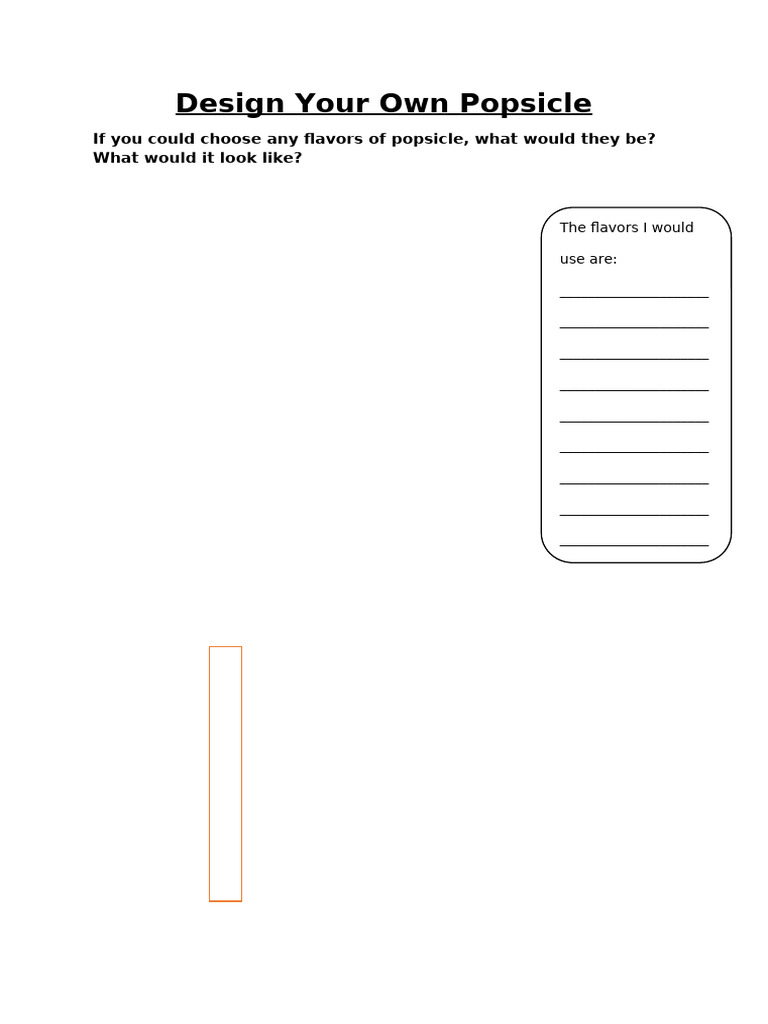 Design Your Own Popsicle | PDF