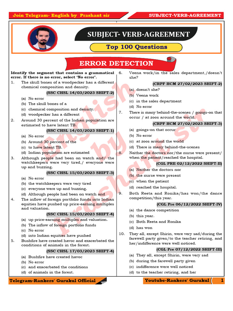 SVA classroom sheet pyq | PDF