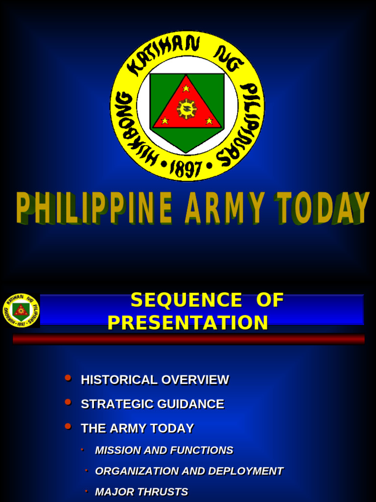 Philippine Army Overview and Strategy | PDF | Philippines | Military