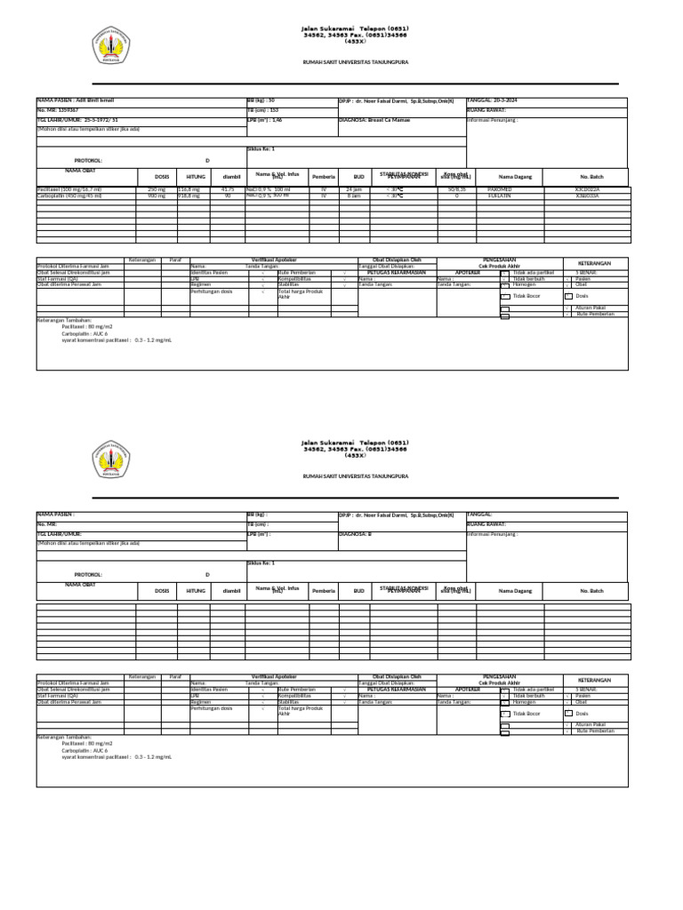 Form Pengerjaan Praktikum Kemo 1 | PDF