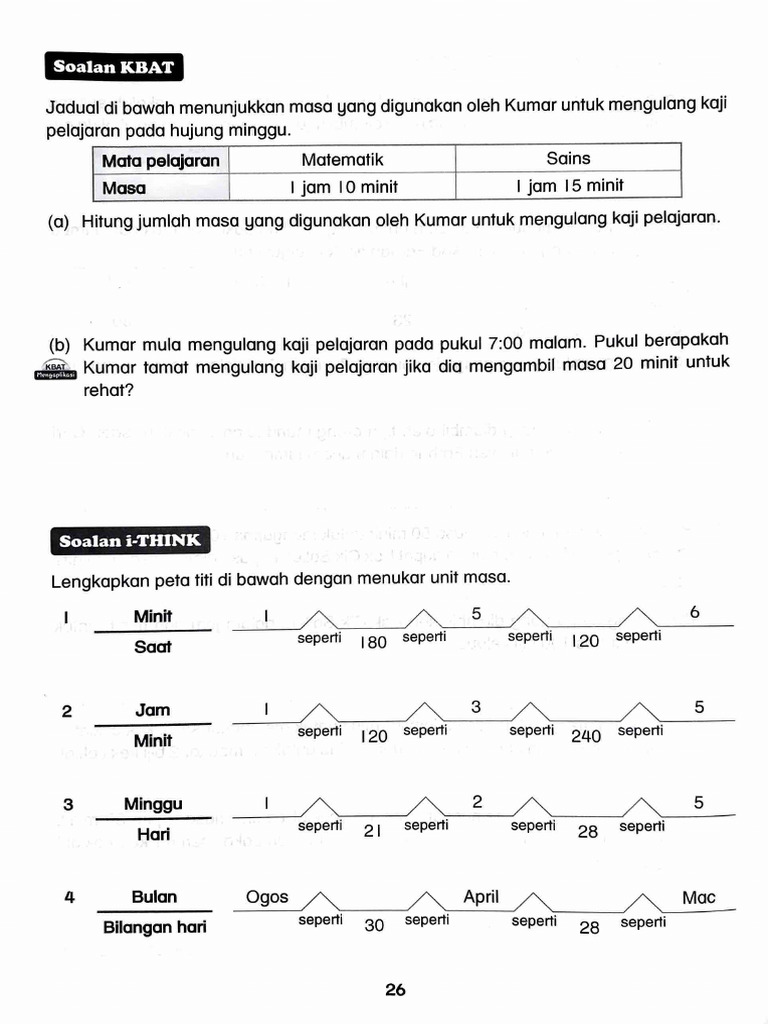 Matematik Tahun 3 (SK) Latihan 2 | PDF
