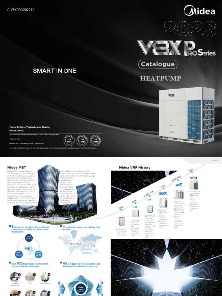 Midea VRF V8 All Catalogue En | PDF