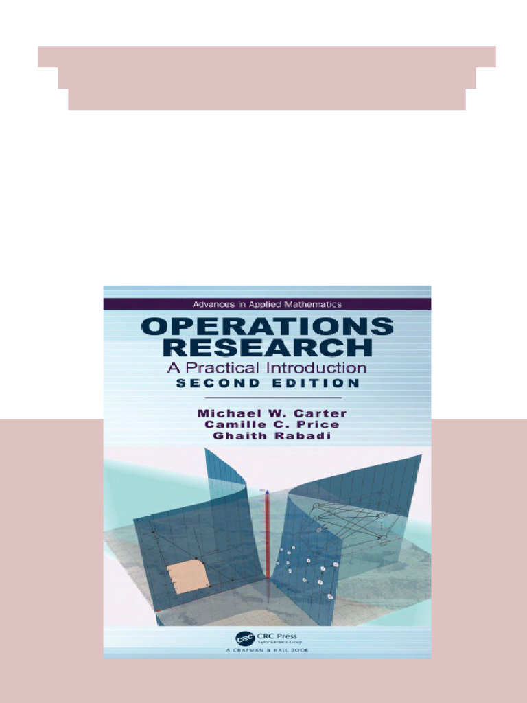 (Ebook) Operations Research: A Practical Approach by Michael W. Carter ...