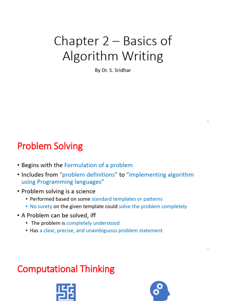 Chapter 2 Basics of Algoirhtm | PDF | Algorithms | Formal Verification