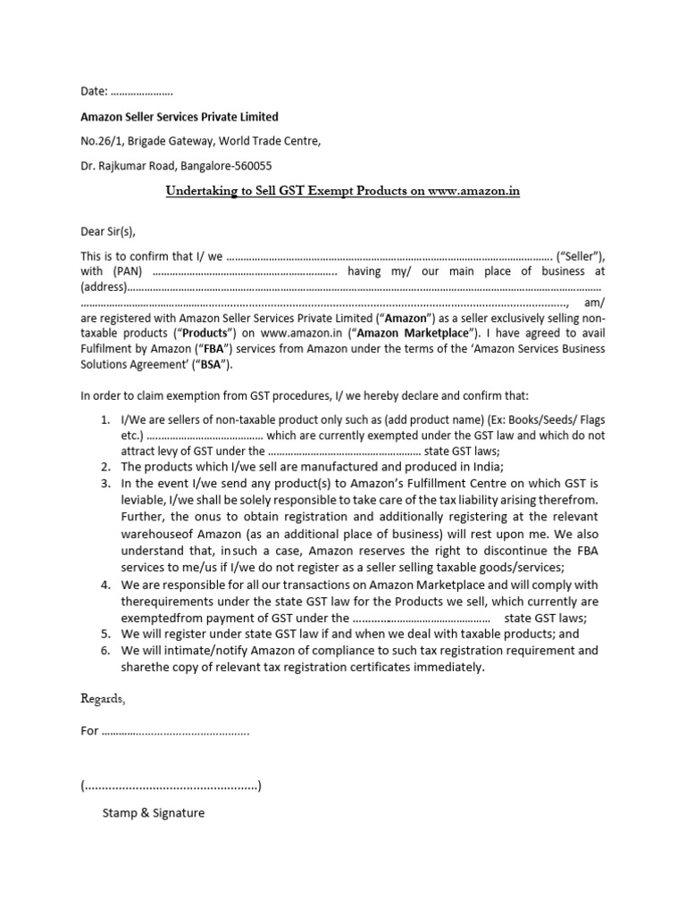 TAX Sel Declaration Non Taxable Seller Form | PDF | Taxes | Government ...