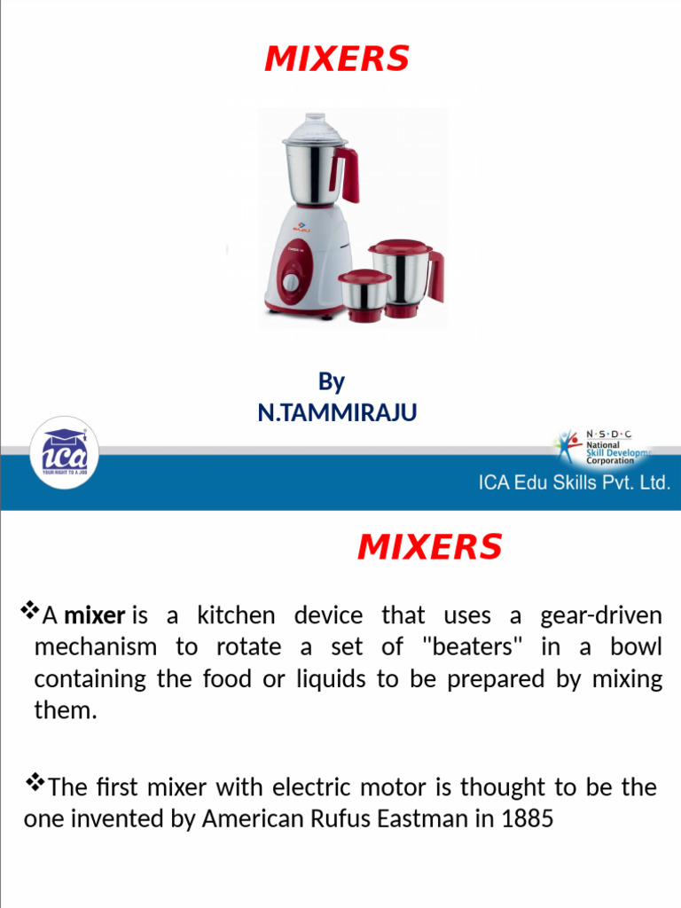 Invention of the Electric Mixer Grinder | PDF