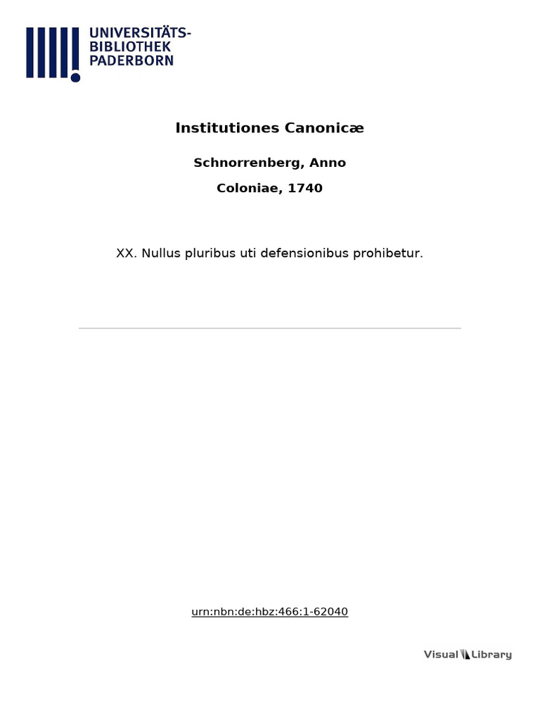 XX. Nullus Pluribus Uti Defensionibus Prohibetur. | PDF