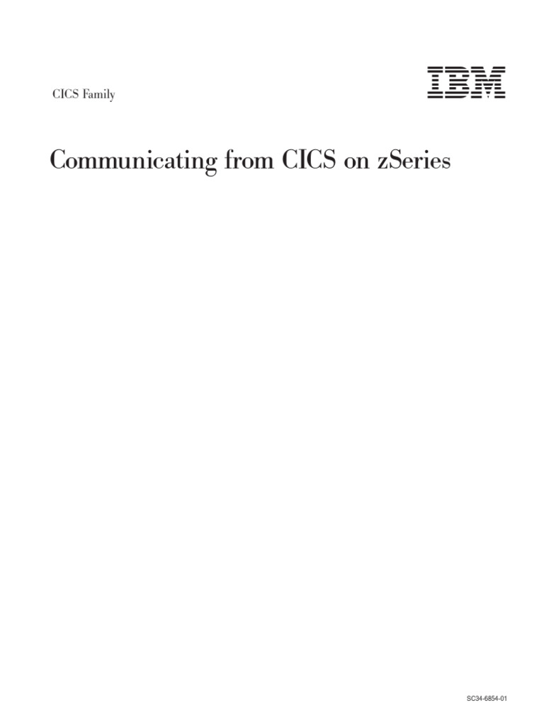 CICS Family Communicating From CICS On System390 | PDF | Microsoft ...