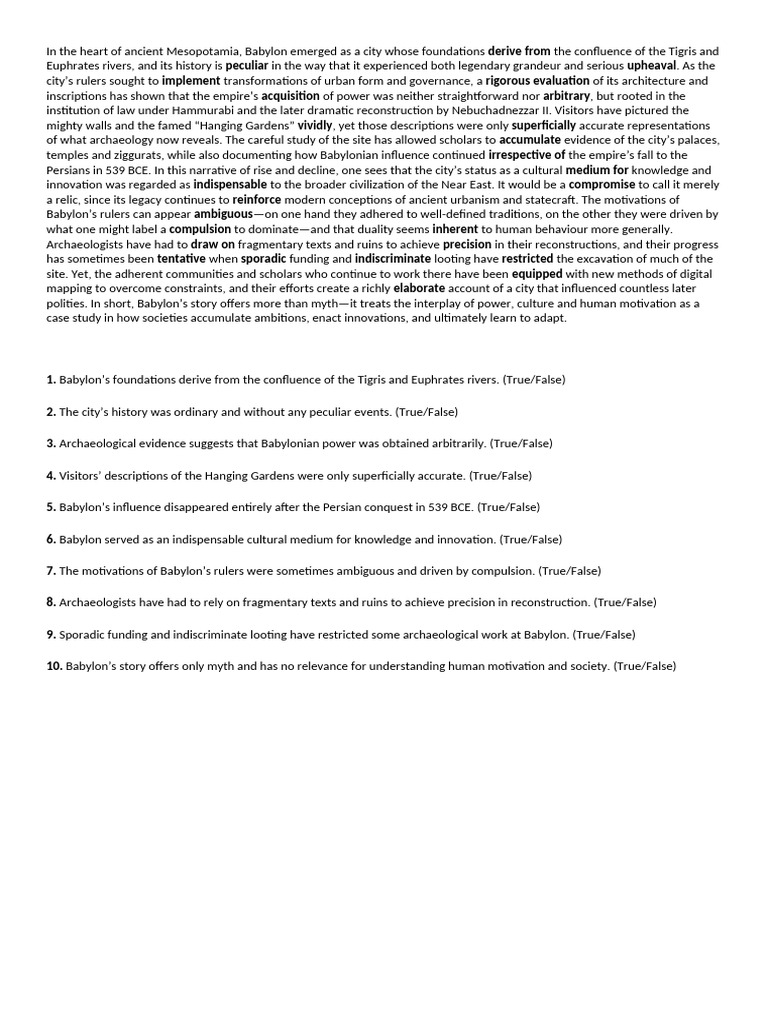 In The Heart of Ancient Mesopotamia | PDF | Babylon