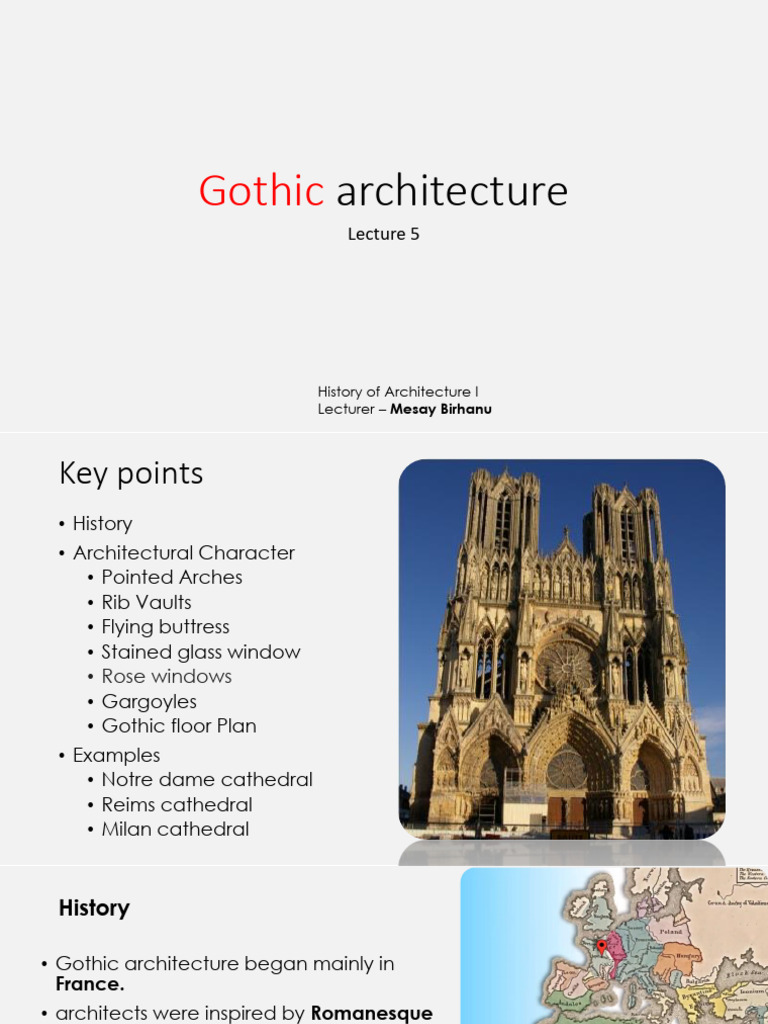 LECTURE 5 Gothic Architecture | PDF | Gothic Architecture | Vault ...