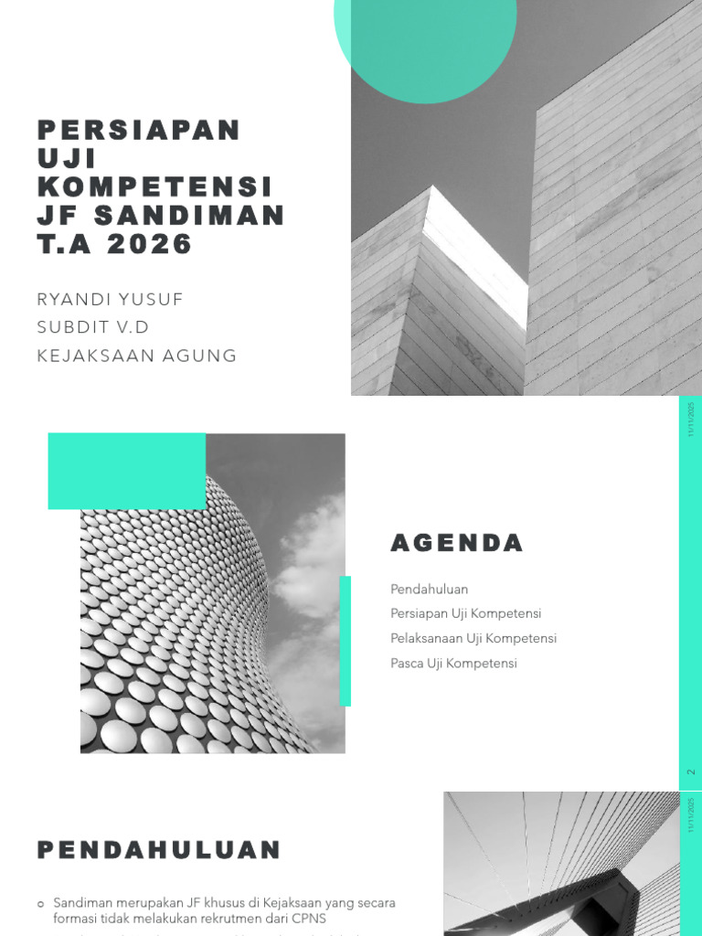 Persiapan Uji Kompetensi Sandiman Kejaksaan | PDF