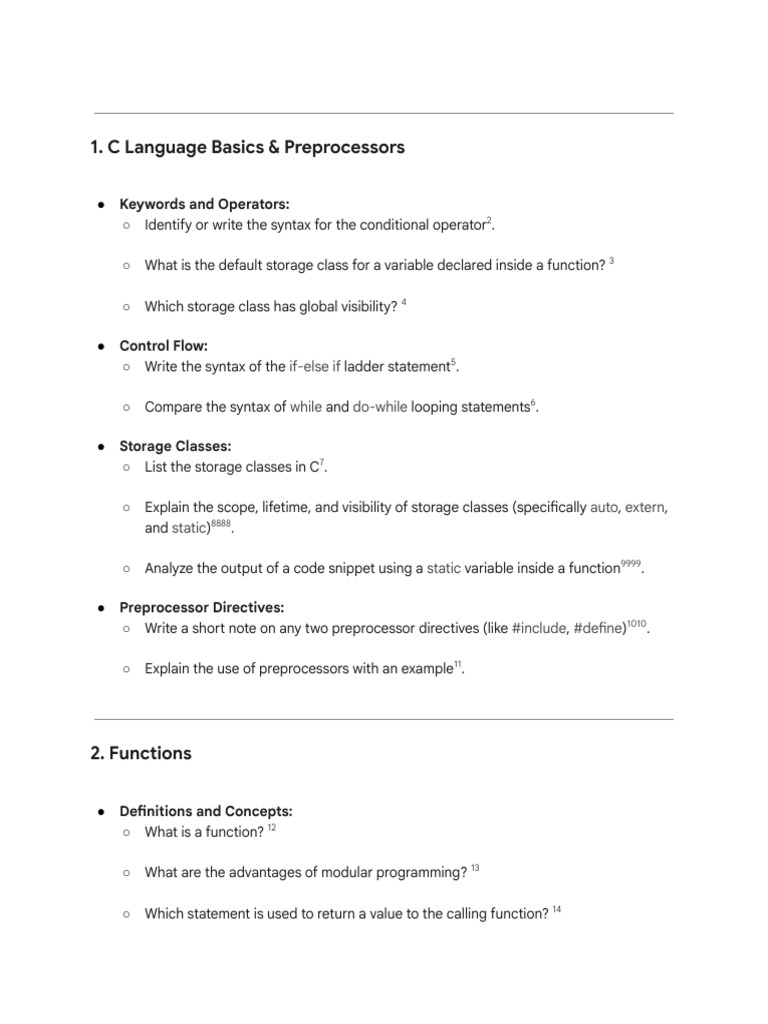 C Programming Concepts and Examples | PDF | Pointer (Computer ...
