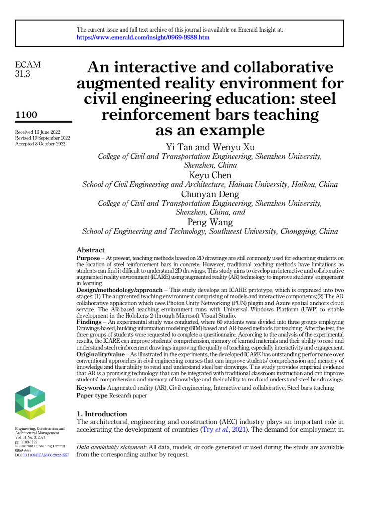 An Interactive and Collaborative Augmented Reality Environment For ...