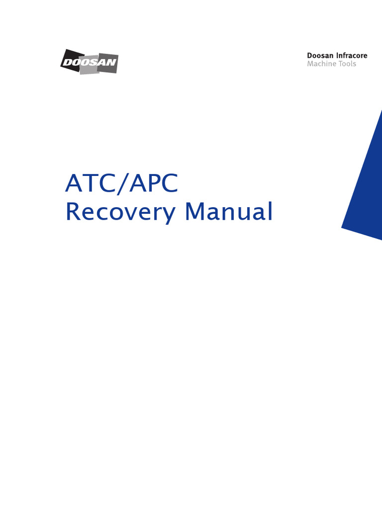 Doosan ATC/APC Recovery Manual | PDF | Design