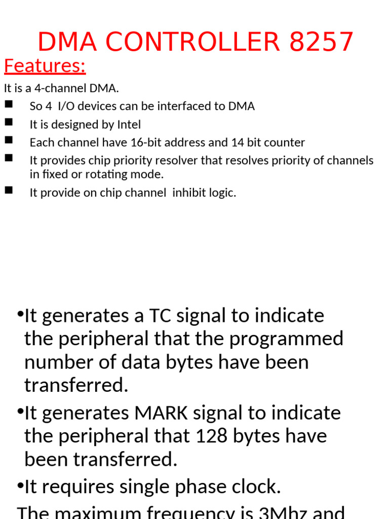 Unit-II DMA Controller 8257 | PDF | Input/Output | Computing