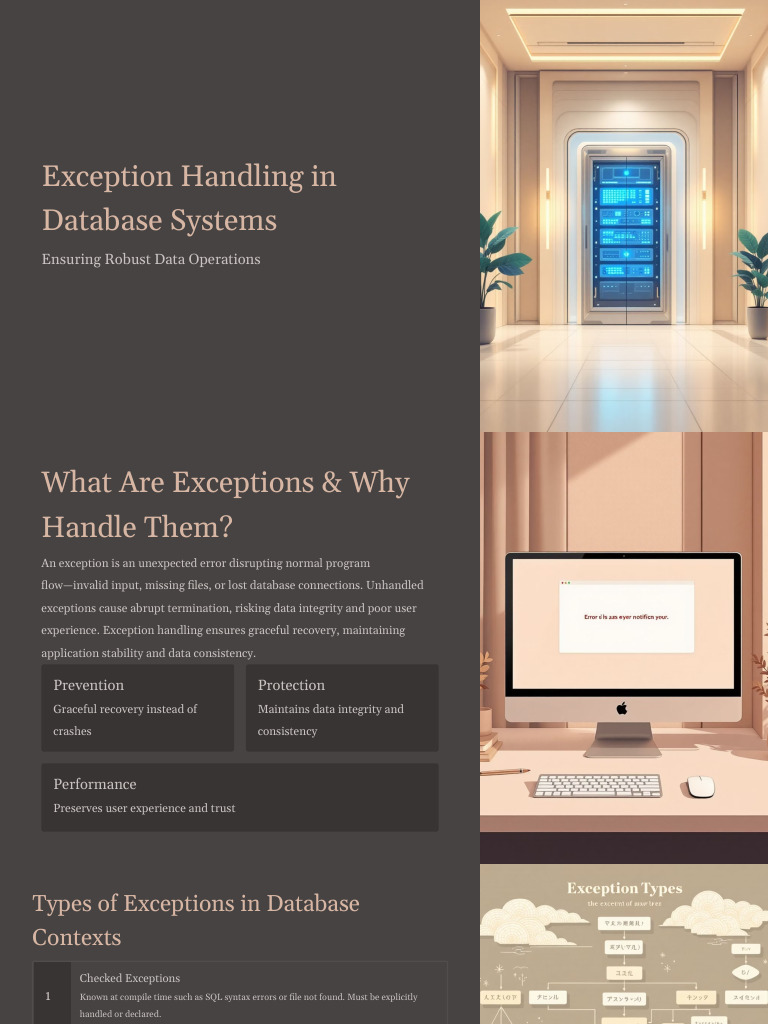 Exception Handling in Database Systems | PDF