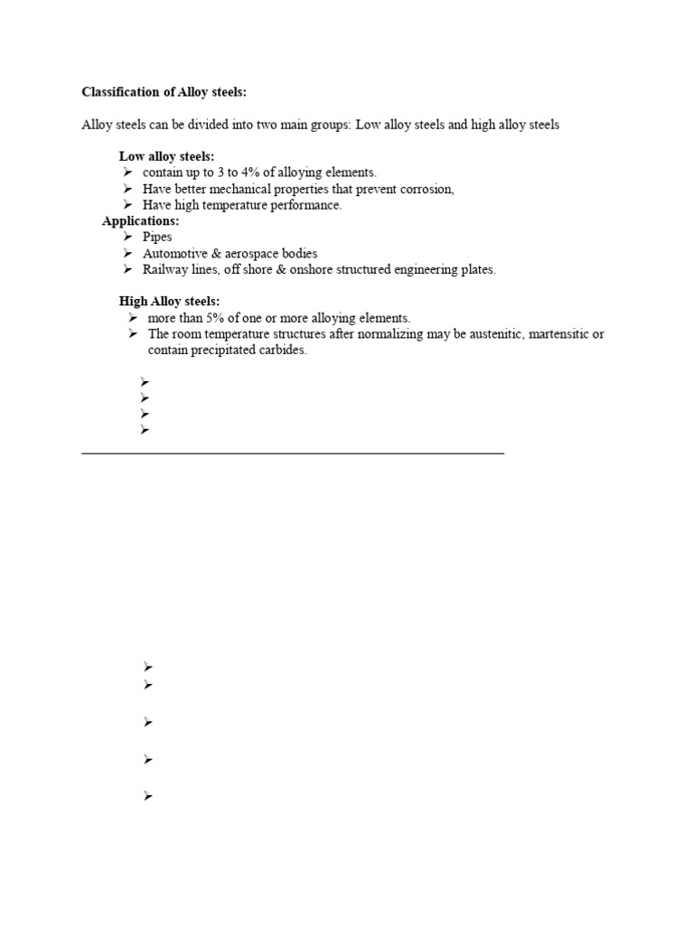 Alloy and Cast Iron Classification Guide | PDF | Cast Iron | Steel
