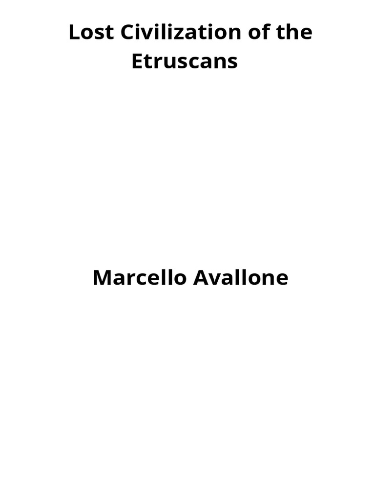 Lost Civilization of the Etruscans_nodrm | PDF | Etruscan Civilization ...