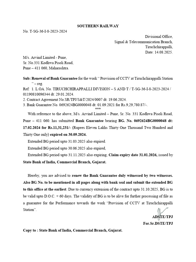 Iss CCTV Arvind - RBG LR To Bank | PDF