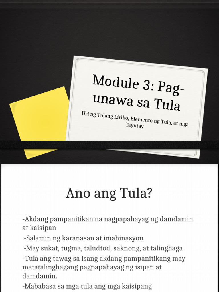 Tula Tayutay Presentation | PDF