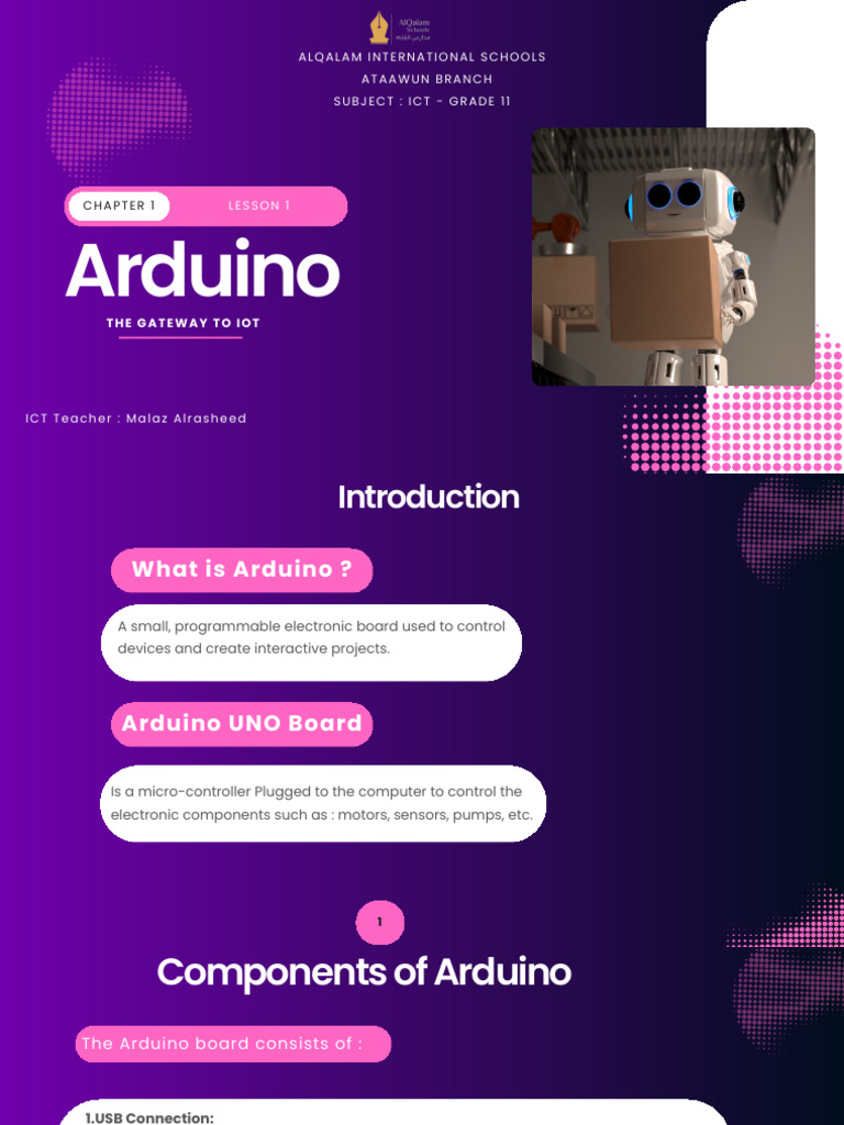 Grade 11 - Arduino Lesson 1 | PDF | Arduino | Computing