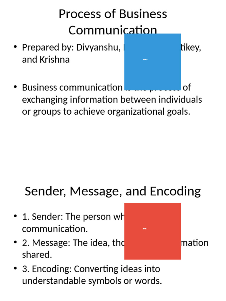 Business Communication Process Explained | PDF