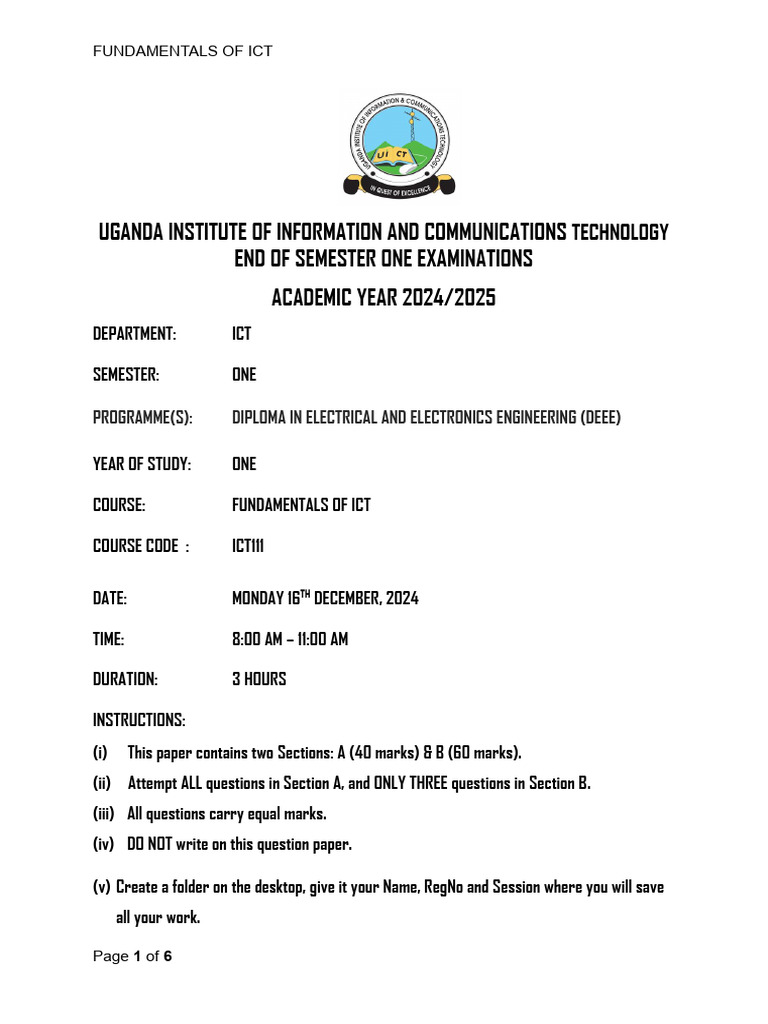 FUNDAMENTALS of ICT | PDF | Input/Output | Software