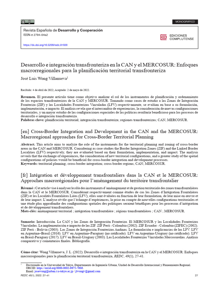 Zinas de Integracion Fronteriza | PDF | Uruguay | Paraguay