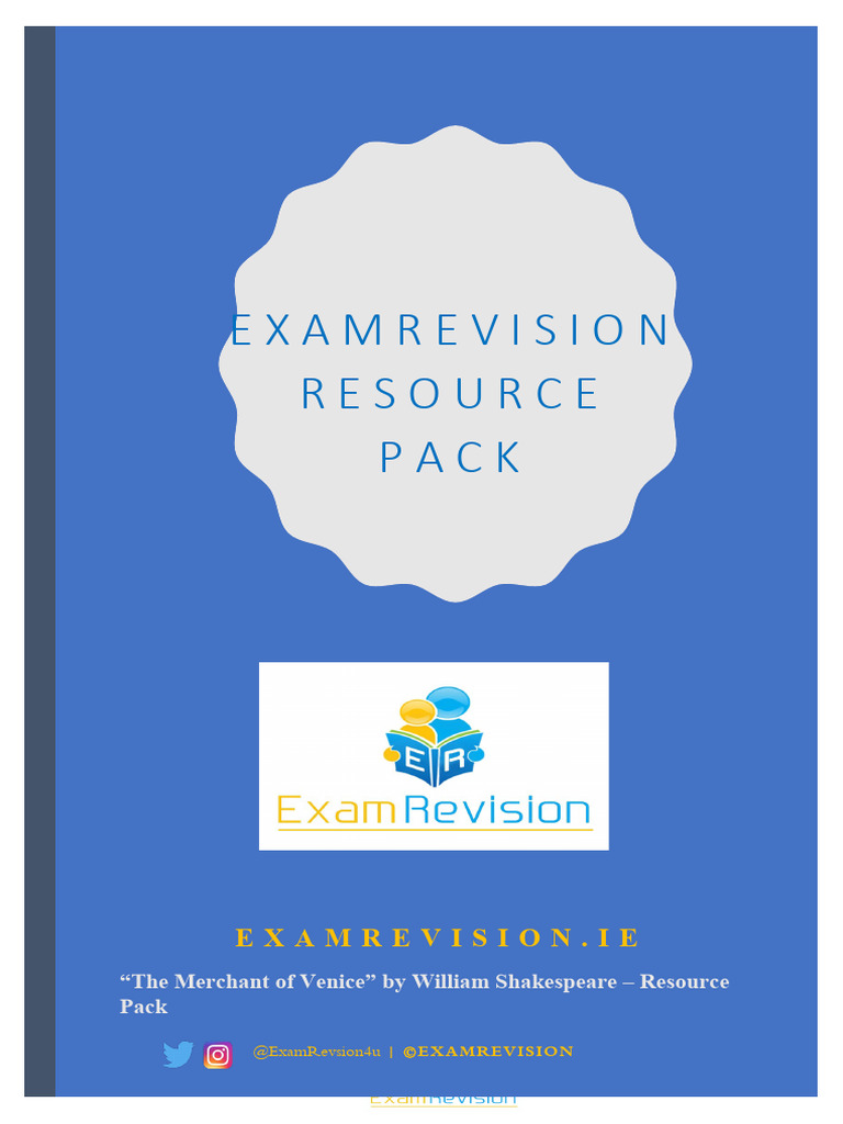 MOV Revision Pack | PDF | The Merchant Of Venice