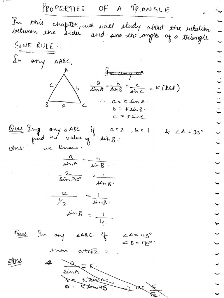 Properties of Traingle (1 To 18) | PDF