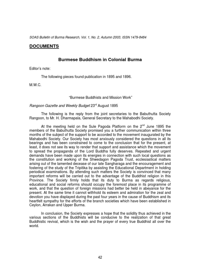 1.2 09 Burmese Buddhism | PDF | Buddhist Texts | Salvation