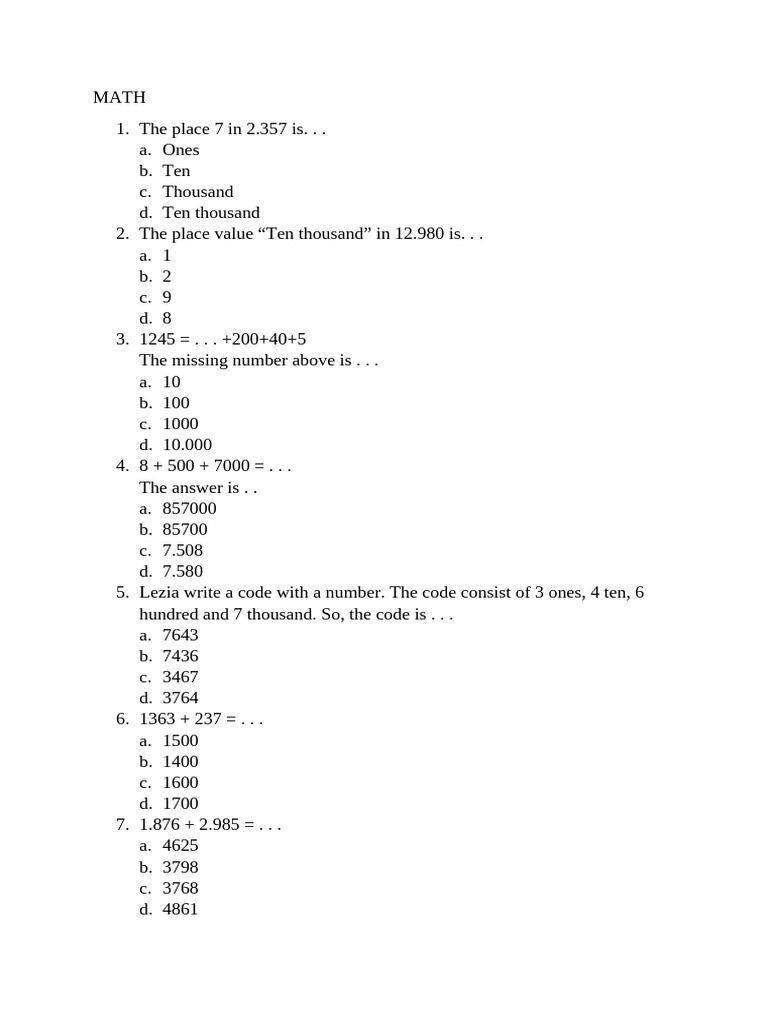 MATH Ah 1 Kls 3 Biling | PDF