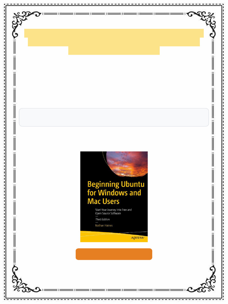 Beginning Ubuntu for Windows and Mac Users: Start Your Journey into ...