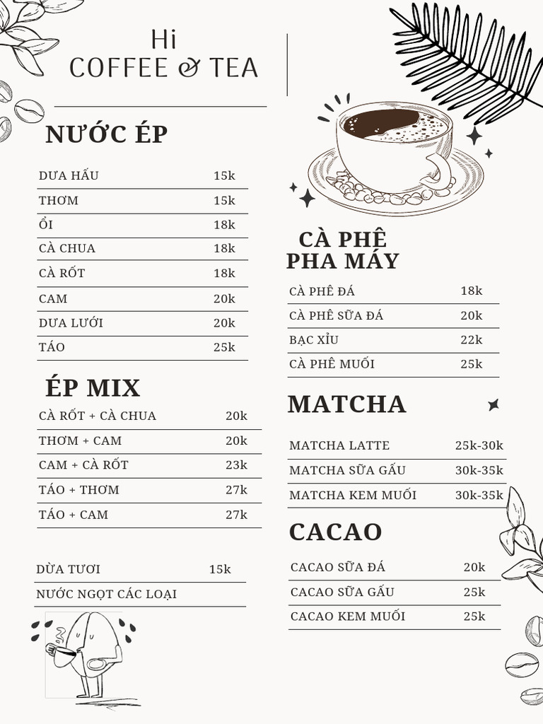 Hi Coffee & Tea PDF | PDF