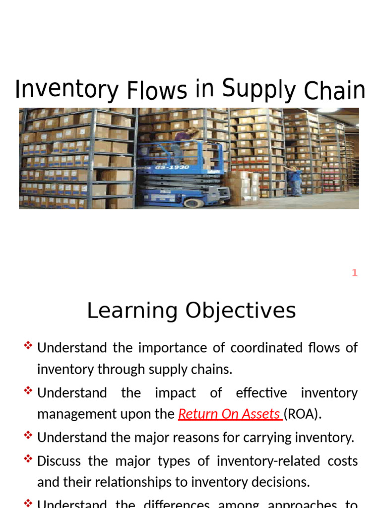 Lecture 5 - Inventory Flow | PDF | Inventory | Logistics