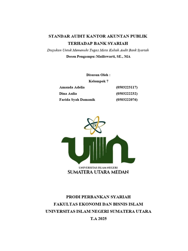 Standar Audit KAP untuk Bank Syariah | PDF