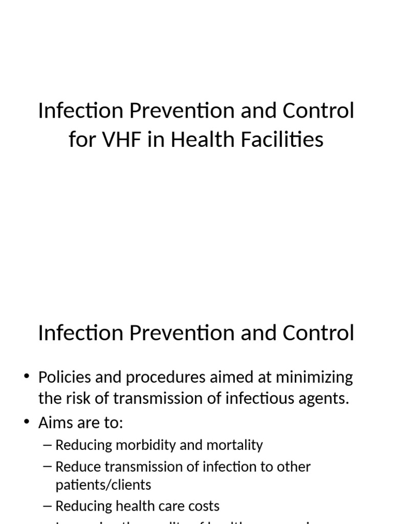Infection Prevention and Control ITFC 3 | PDF | Infection | Hand Washing
