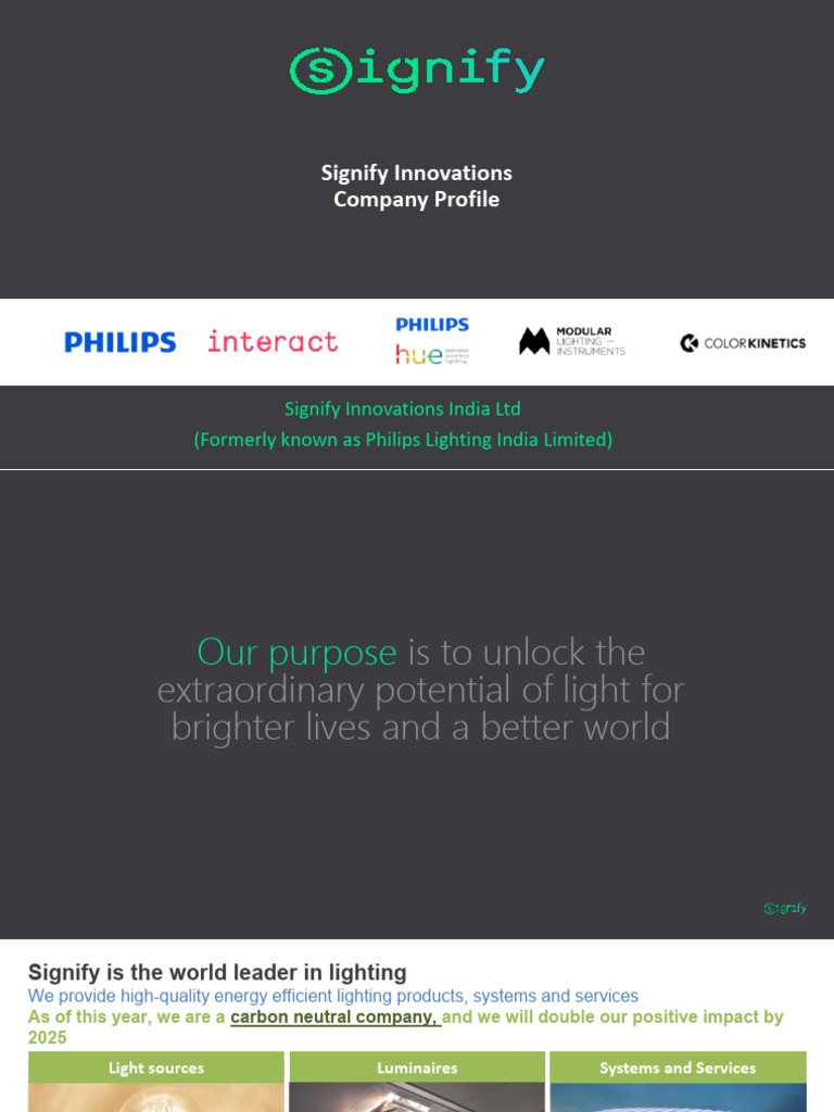 Signify Innovations Company Overview | PDF | Indemnity | Private Law