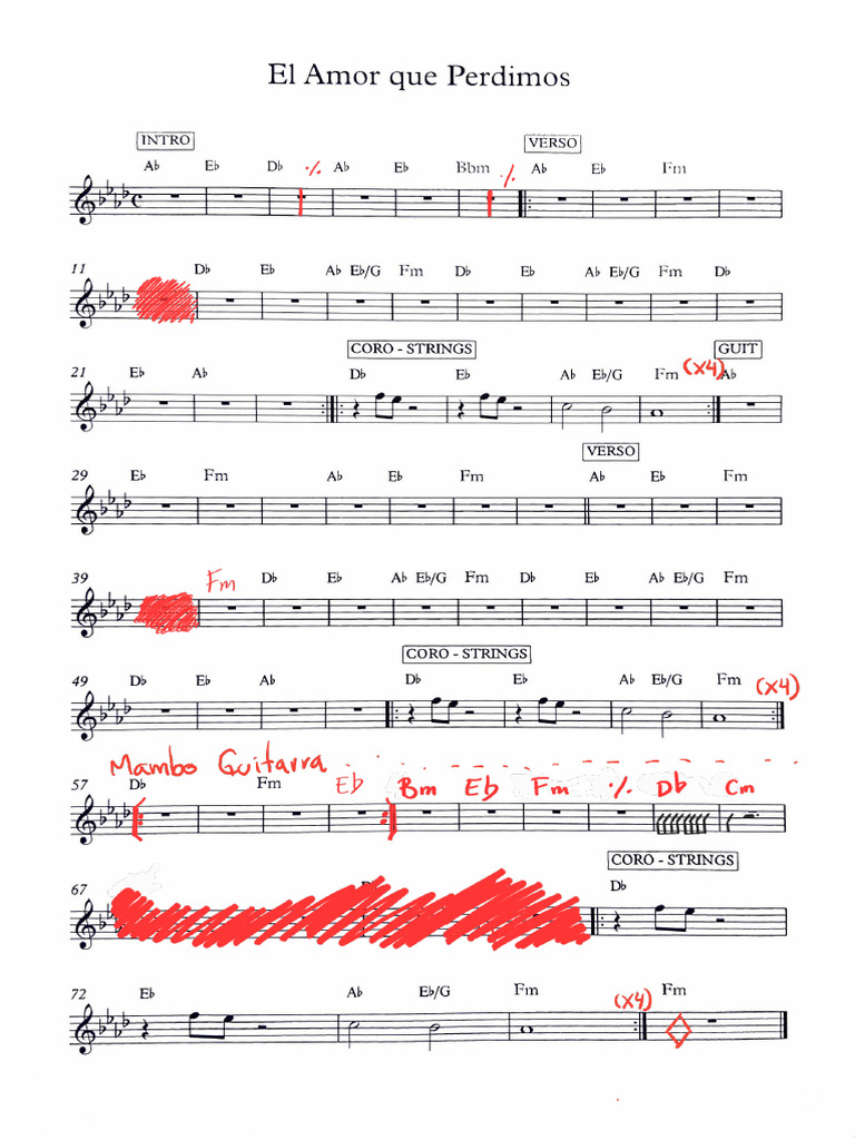 El Amor Que Perdimos (Corregida) - Prince Royce | PDF