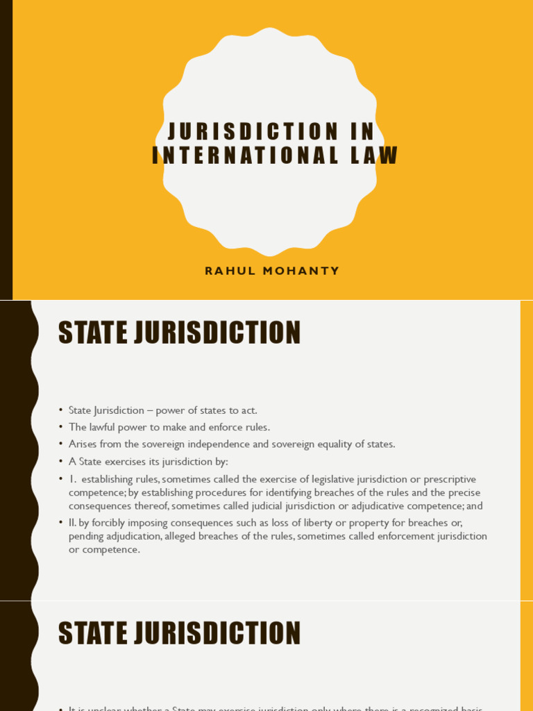 State Jurisdiction | PDF | Jurisdiction | Crime & Violence