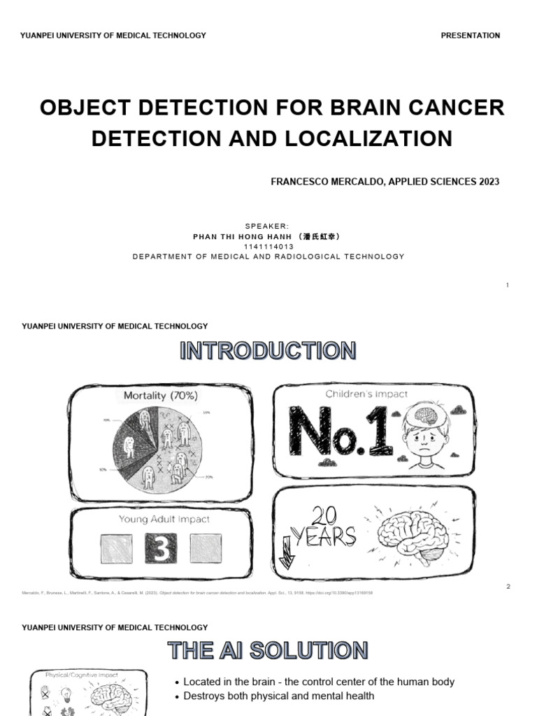 Object Detection For Brain Cancer Detection and Localization | PDF ...