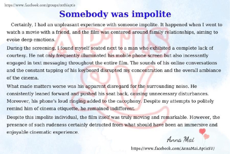 Someone Impolite | PDF