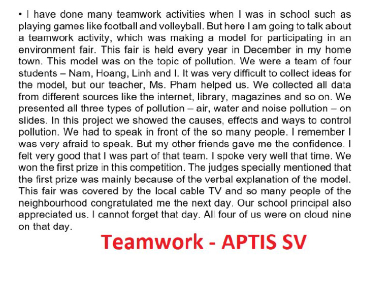 Team Work | PDF