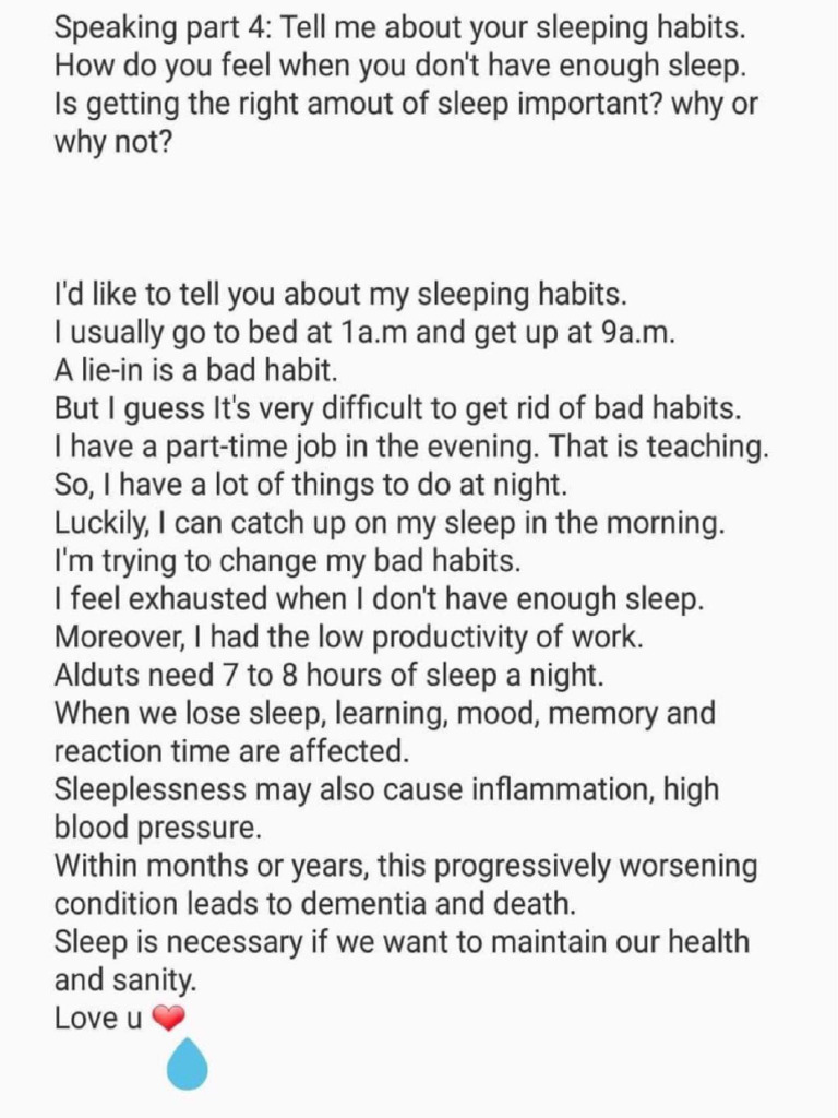 Sleeping Habits | PDF