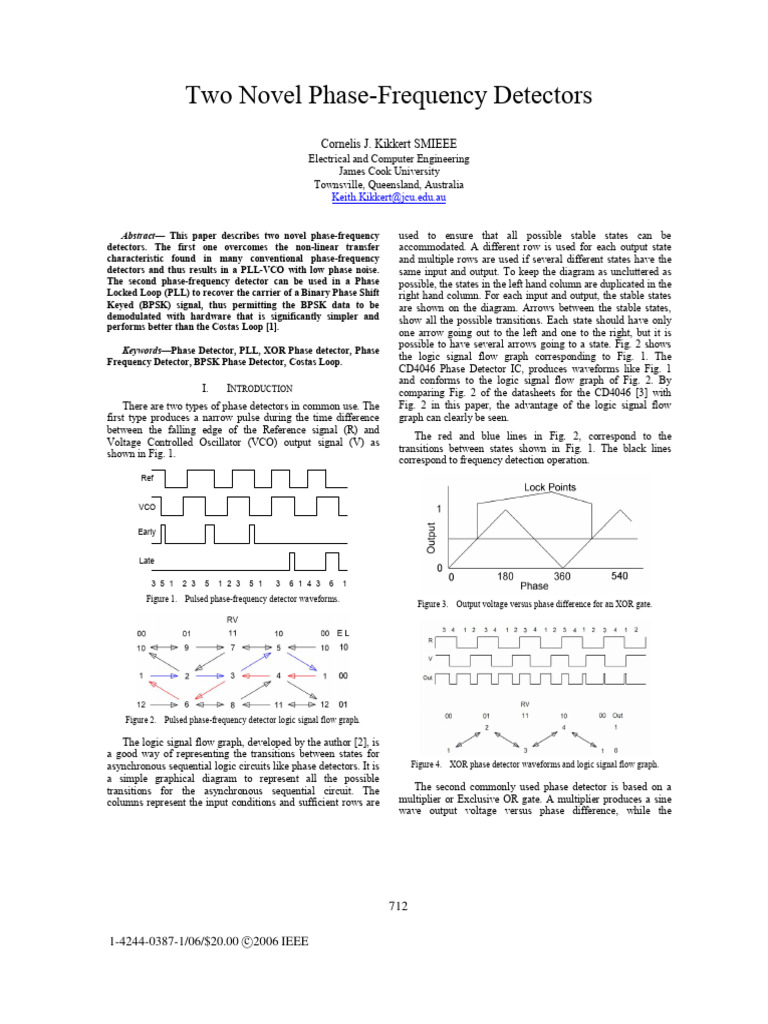 Novel Phase-Frequency Detectors Explained | PDF | Detector (Radio ...